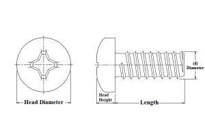 Pan Head Self Tapping Screw Type B – Standard Bolts & Nuts Sdn. Bhd.