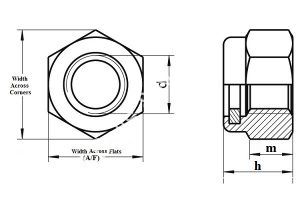 Lock Nut (Nylon Insert, DIN985) – Standard Bolts & Nuts Sdn. Bhd.